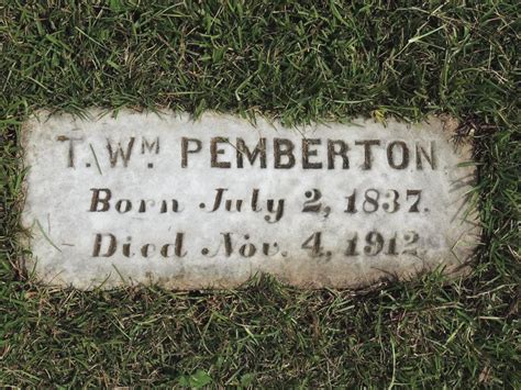 Thomas William Pemberton 1837 1912 Find A Grave Memorial