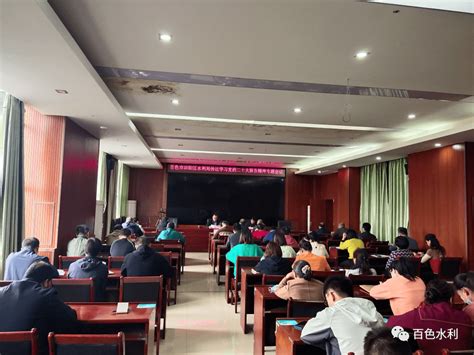 百色市田阳区水利局传达学习党的二十大报告精神专题会议中国共产党习近平全体