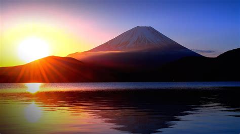 Wallpaper Id 129527 Nature Landscape Sun Sun Rays Trees Town