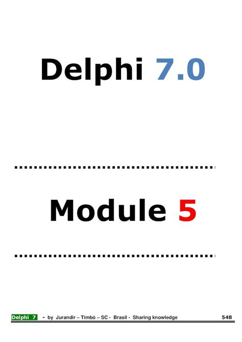 Pdf 5 Delphi 7 548 Uk2delphidelphi7tutorials