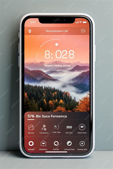 Premium Ai Image Mobile App Ui Mockup Generate A Sleek And Modern Ui Mockup For A Mobile App
