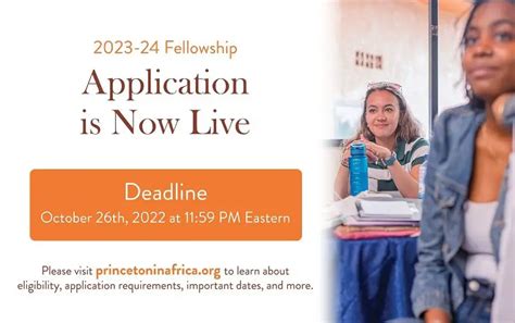 Princeton In Africa Nexus Fellowship Program 20232024