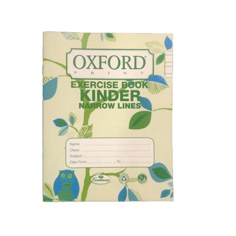 Exercise Books Kinder Narrow Lines Exercise Book Oxford Copyquick