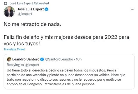 José Luis Espert Llamó A Una “rebelión Fiscal” Y Leandro Santoro Lo