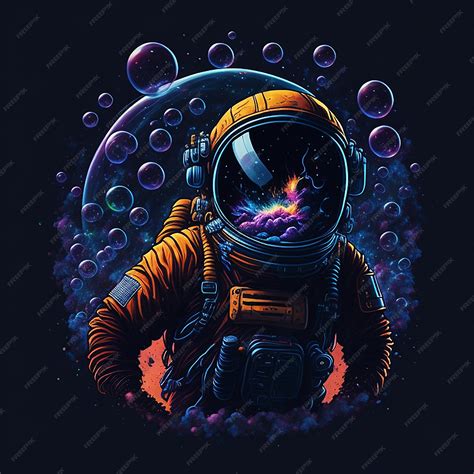 Premium Vector A Astronaut In A Space Suit With A Space Suit On