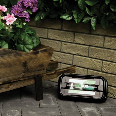Small Black Dribox Weatherproof Box Festive Lights