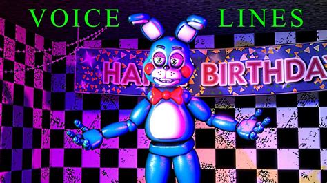 Toy Bonnie Voice Lines Fnaf Sfm Youtube