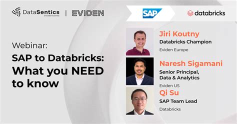Webinar Sap To Databricks What You Need To Know Datasentics