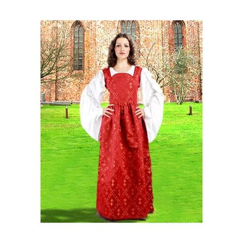 Medieval Fleur De Lis Dress Red