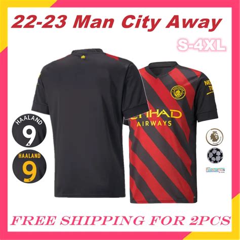 Man City เสื้อ แมนเชสเตอร์ซิตี้ เสื้อฟุตบอล Away เสื้อบอล 22 23 เกรด