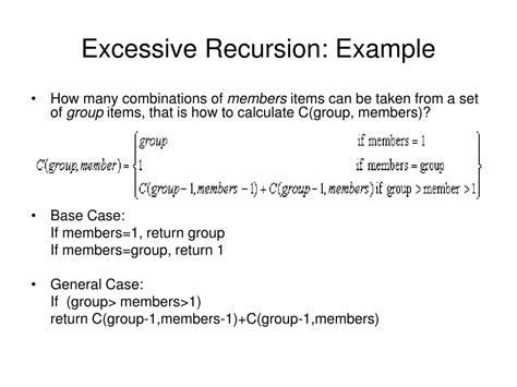 Ppt Nested And Excessive Recursion Powerpoint Presentation Free Download Id 836343