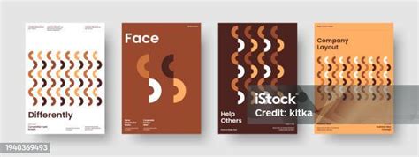 Desain Flyer Geometris Template Presentasi Bisnis Modern Tata Letak