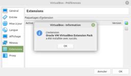 Comment installer l Oracle VM VirtualBox Extension Pack Numétopia
