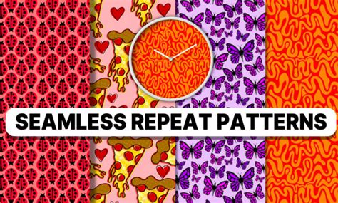 Design Creative Seamless Repeat Surface Textile Patterns By