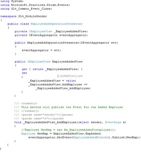 silverlight 4 and prism communication between two views of different