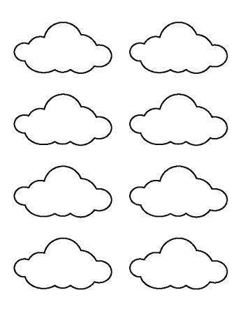 16 Ideas De Moldes De Nubes Molde De Nube Moldes