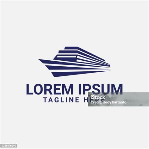 船遊船或遊艇向量標誌設計適合運輸或海上旅行的標誌簡單的平面顏色樣式向量圖形及更多交通方式圖片 交通方式 人 側影 Istock