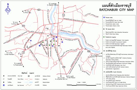 แผนที่ราชบุรี แผนที่เมืองราชบุรี Emagtravel
