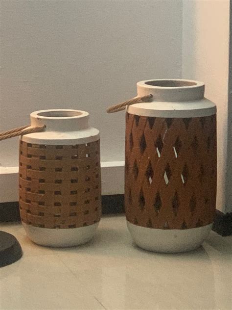 Clay Lanterns For Candles Furniture And Home Living Home Decor Vases