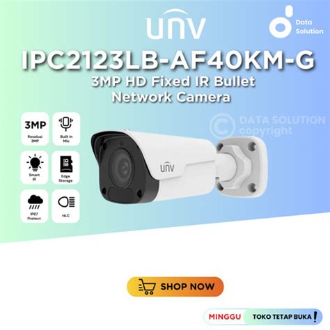 Jual Uniview IPC2123LB AF40KM G 3MP HD Fixed IR Bullet Network Camera Jakarta Barat Data