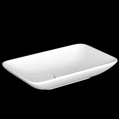 Table Top Wash Basin In Rectangle Shape Modeled In 3ds Max