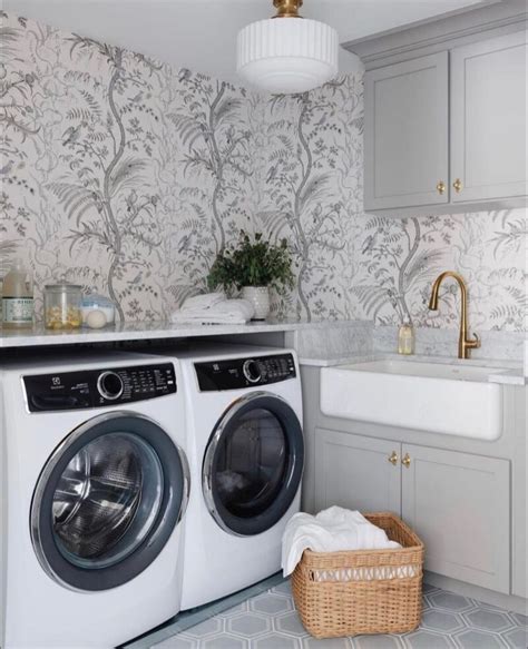 Small Laundry Room Wallpaper Ideas Pinterest