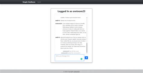 Simple Live Chat Room Site In Python Using Django And Websockets Free