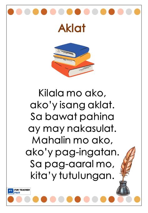 Filipino Reading Passages Mga Tulang Pambata Fun Teacher Files Bilarasa