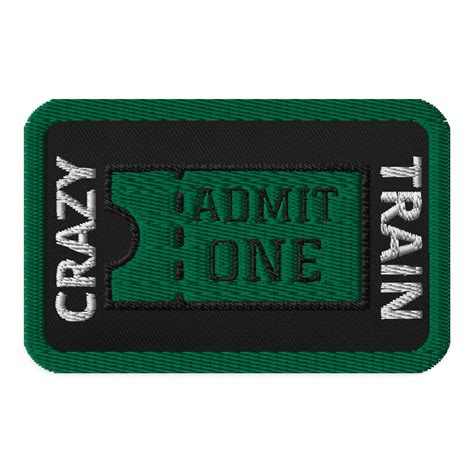 Meme Patches Crazy Train Ticket Red Pawn Shop