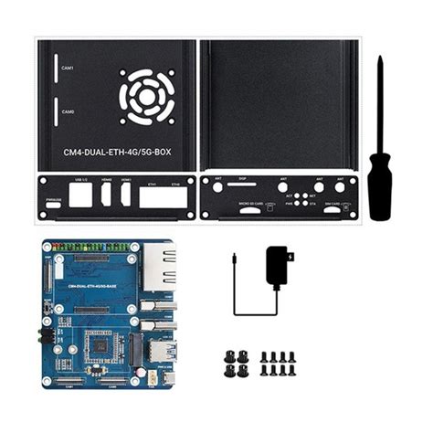 Для Raspberry Pi Cm4 Dual Gigabit Ethernet Port с корпусом Eu Plug купить на Ozon по низкой цене
