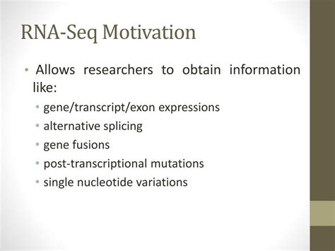 Ppt Rna S Eq An Assessment Of Technical Reproducibility And Comparison With Gene Expression