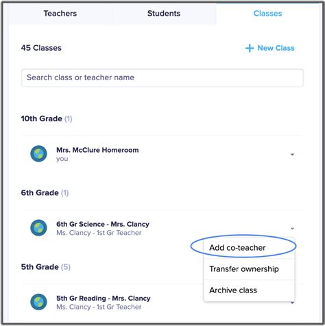 How School Leadersadmins Can Add Co Teachers To Classes Classdojo Helpdesk