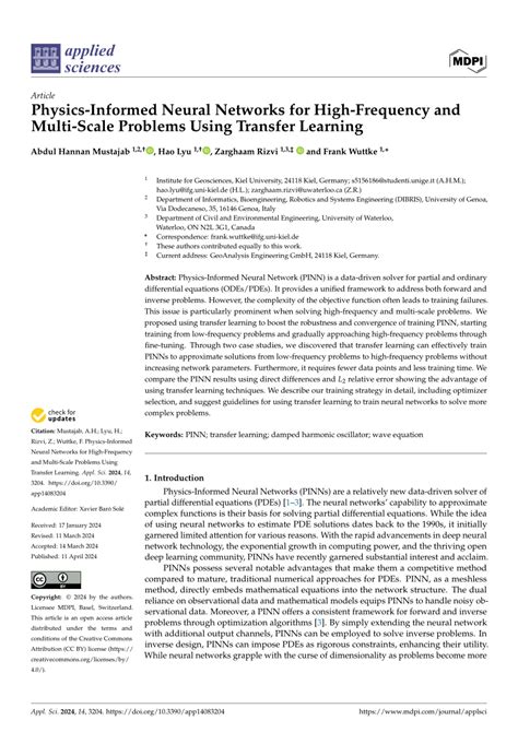 pdf physics informed neural networks for high frequency and multi