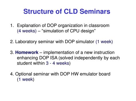 PPT DOP A CPU CORE FOR TEACHING BASICS OF COMPUTER ARCHITECTURE