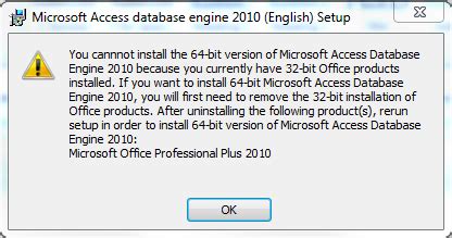 Error You Cannot Install Bit Microsoft Access Database Engine Support Portal