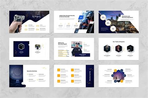 Safety And Security Slides Presentation Template Incl Security And Company