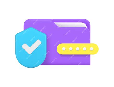 Premium Vector Document Folder Data Information Protection Password Access Safety Storage 3d