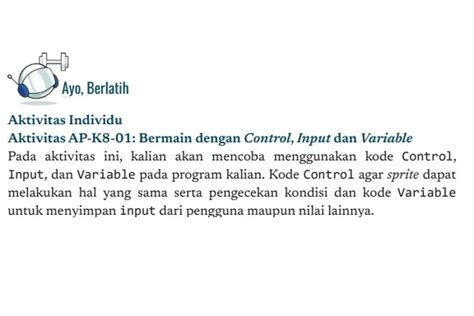 Ayo Berlatih Kunci Jawaban Informatika Kelas 8 Halaman 171 Aktivitas