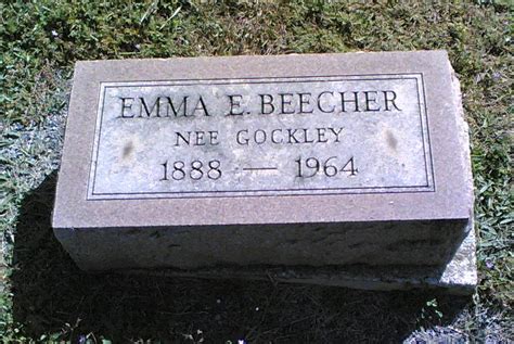 Emma Eberly Gockley Beecher 1888 1964 Find A Grave Memorial