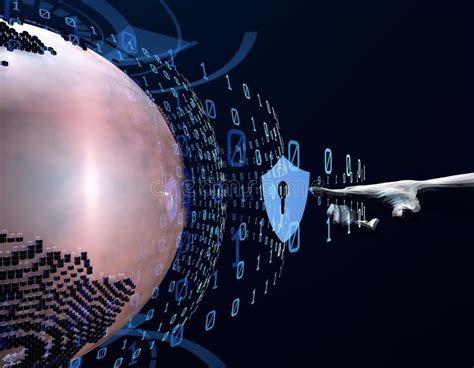 Technology Earth And Big Data Protection Data Security And Storage