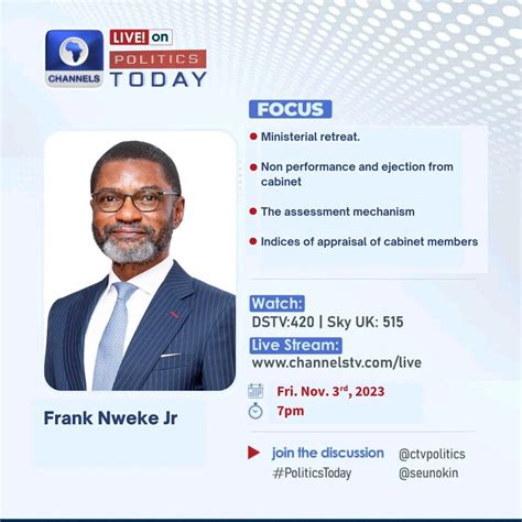 Seun Okinbaloye On Linkedin Join Me Tonight As I Engage Mr Frank Nweke