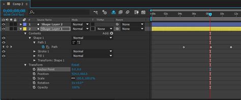 Adjust Layer Properties In After Effects