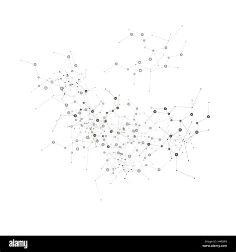 Abstract Connect Background With Dots And Lines Molecule Structure