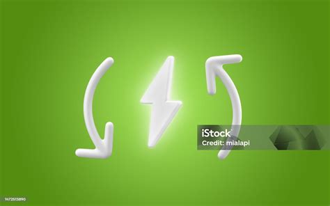 빛나는 에너지 표시 재생 가능하고 지속 가능한 에너지원으로 에너지 절약 전력 개념을 재활용합니다 환경 사회 개념입니다 3d