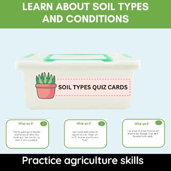 Soil Science Quiz Question Cards For Agriculture And STEM TPT
