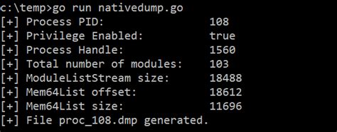 Nativedump Update Python And Golang Ports Ricardo J Ruiz Fernández Ethical Hacker Osce