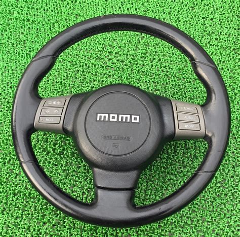 【やや傷や汚れあり】【希少】momo モモ オプション ステアリングホイール ハンドル L175s ムーヴカスタム La100s タント