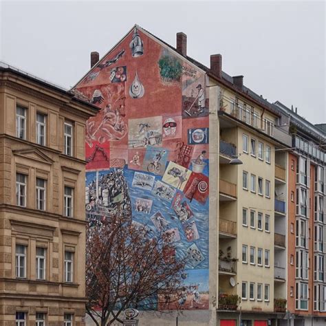 munich germany münchen deutschland ludwigsvorstadt street art wandmalerei an der