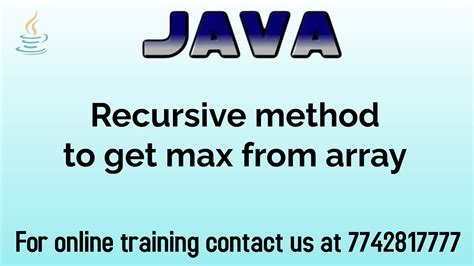 Find Maximum In Array Using Recursion In Java In Hindi Dsa In Java