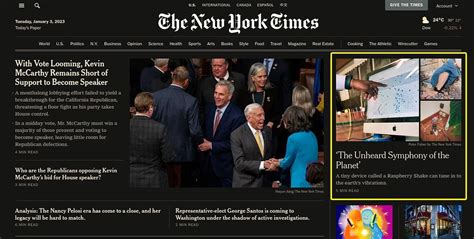 On The Front Page Of The New York Times Announcements Raspberry Shake
